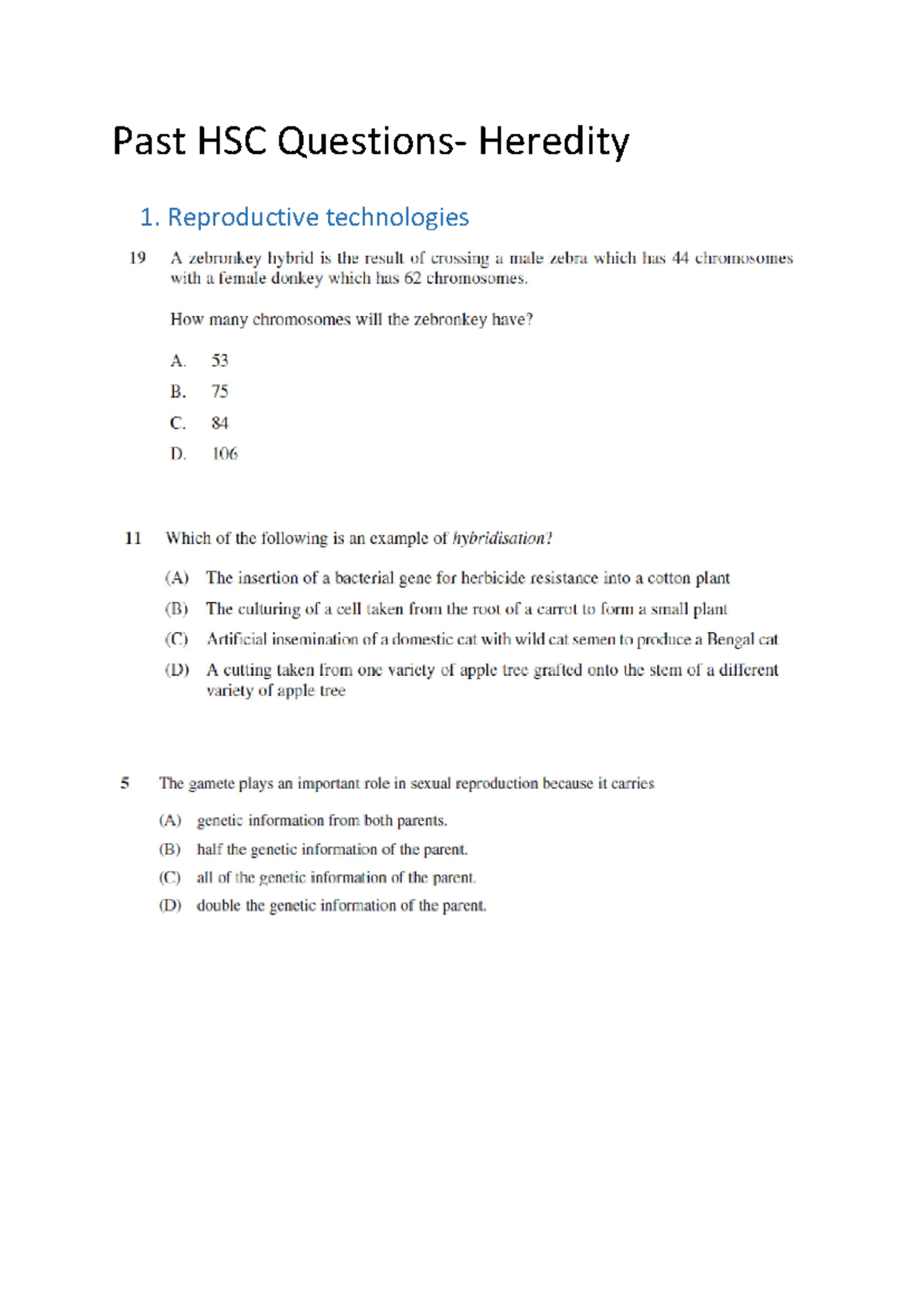 474290866 MOdule 5 PAST HSC Questions WITH Answers pdf - Past HSC ...