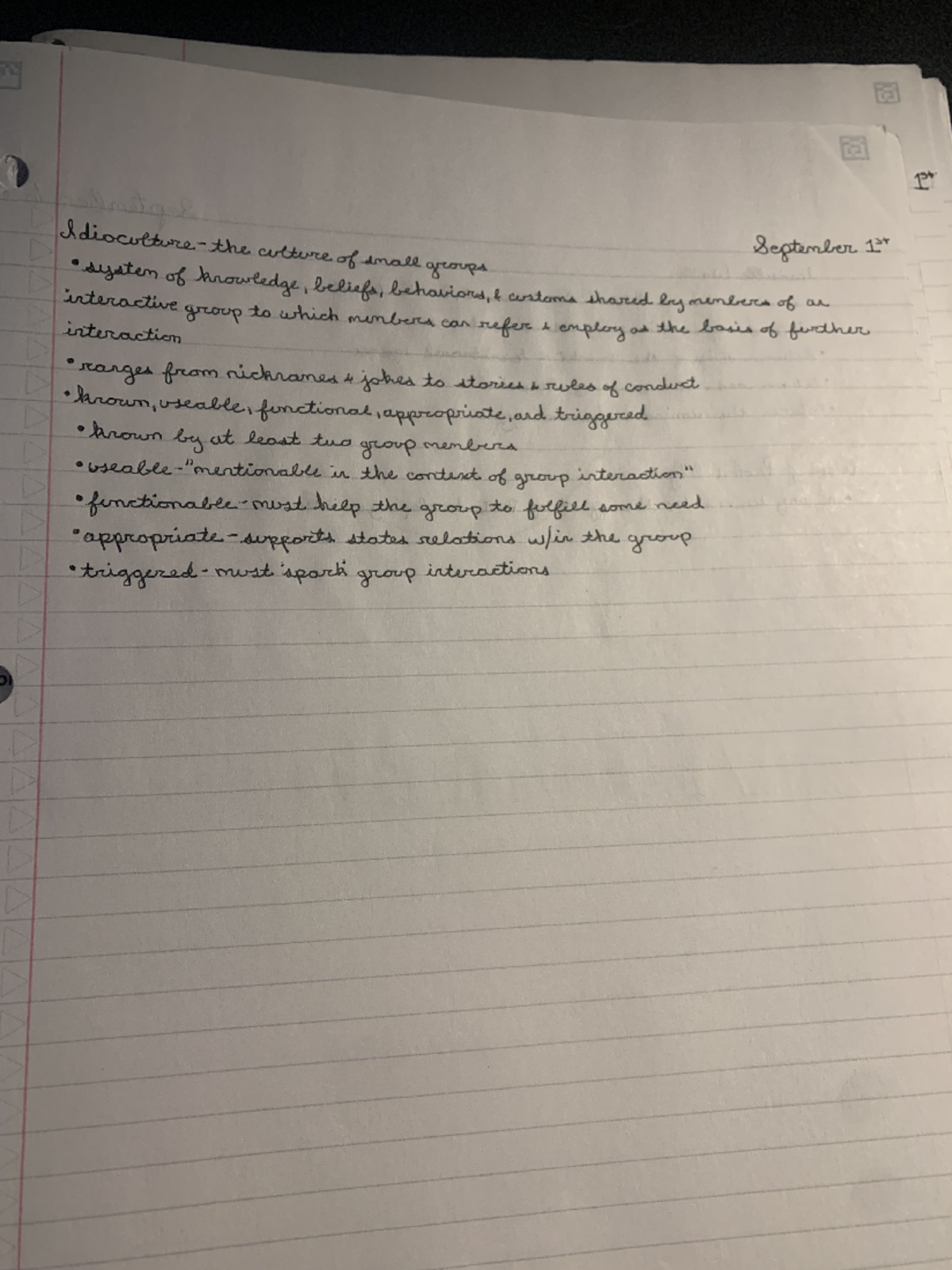 September 1st Notes - SOC 353 - NAU - Studocu