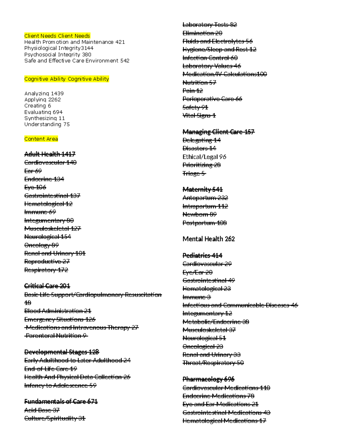 Nclex pn saunders - lvn - Client Needs Client Needs Health Promotion ...