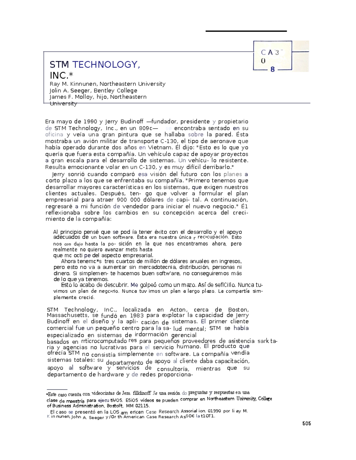 Caso 4 STM Technology, INC - C A 3 O STM TECHNOLOGY, INC.* Ray M ...