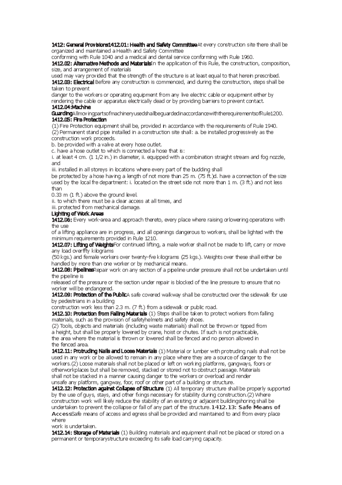 Osh 34 - occupational safety and health management notes - 1412 ...