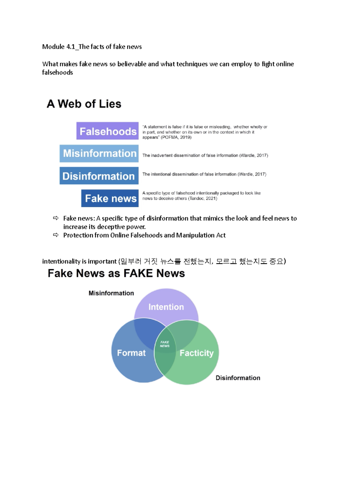 Module 4 - Module 4_The facts of fake news What makes fake news so ...