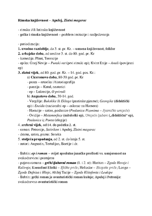 ARH- Skripta BOG - so sorry - Kasna Antika i Rani Srednji Vijek - Studocu