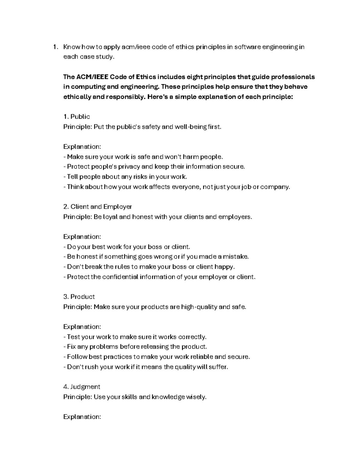 Acm or IEEE code of ethics - Know how to apply acm/ieee code of ethics ...