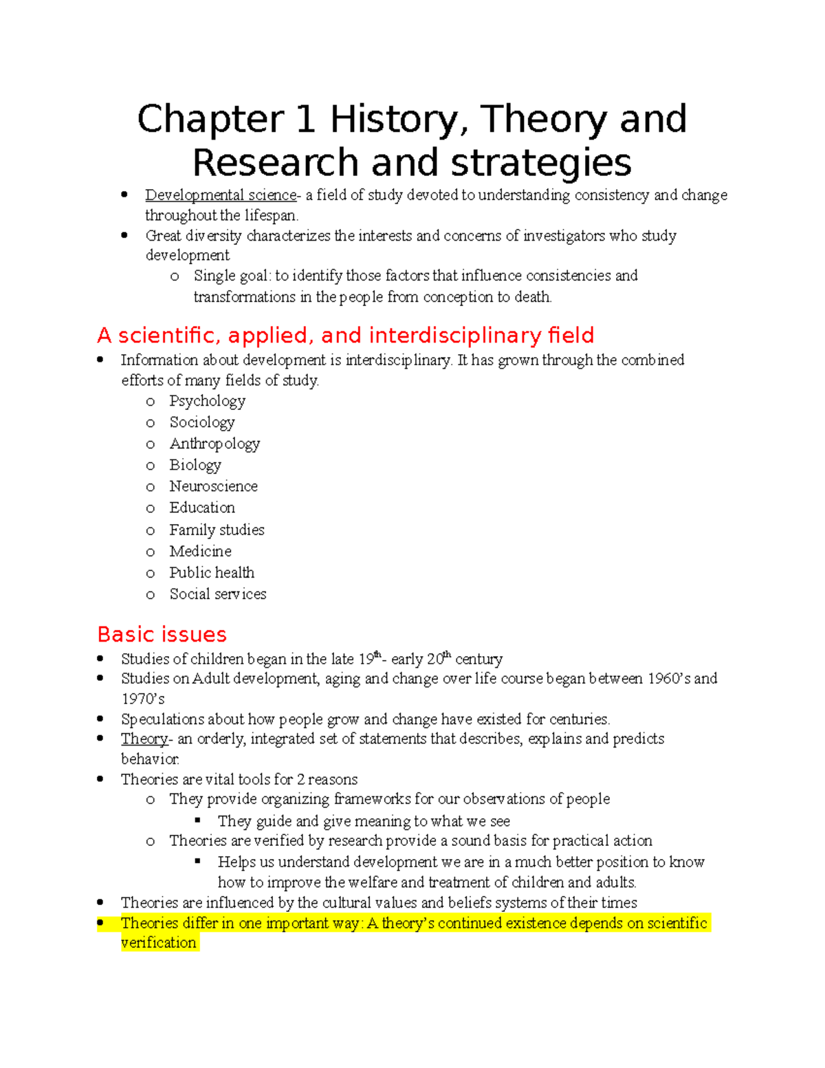 Chapter 1 History - Development Through the Lifespan - Chapter 1 ...