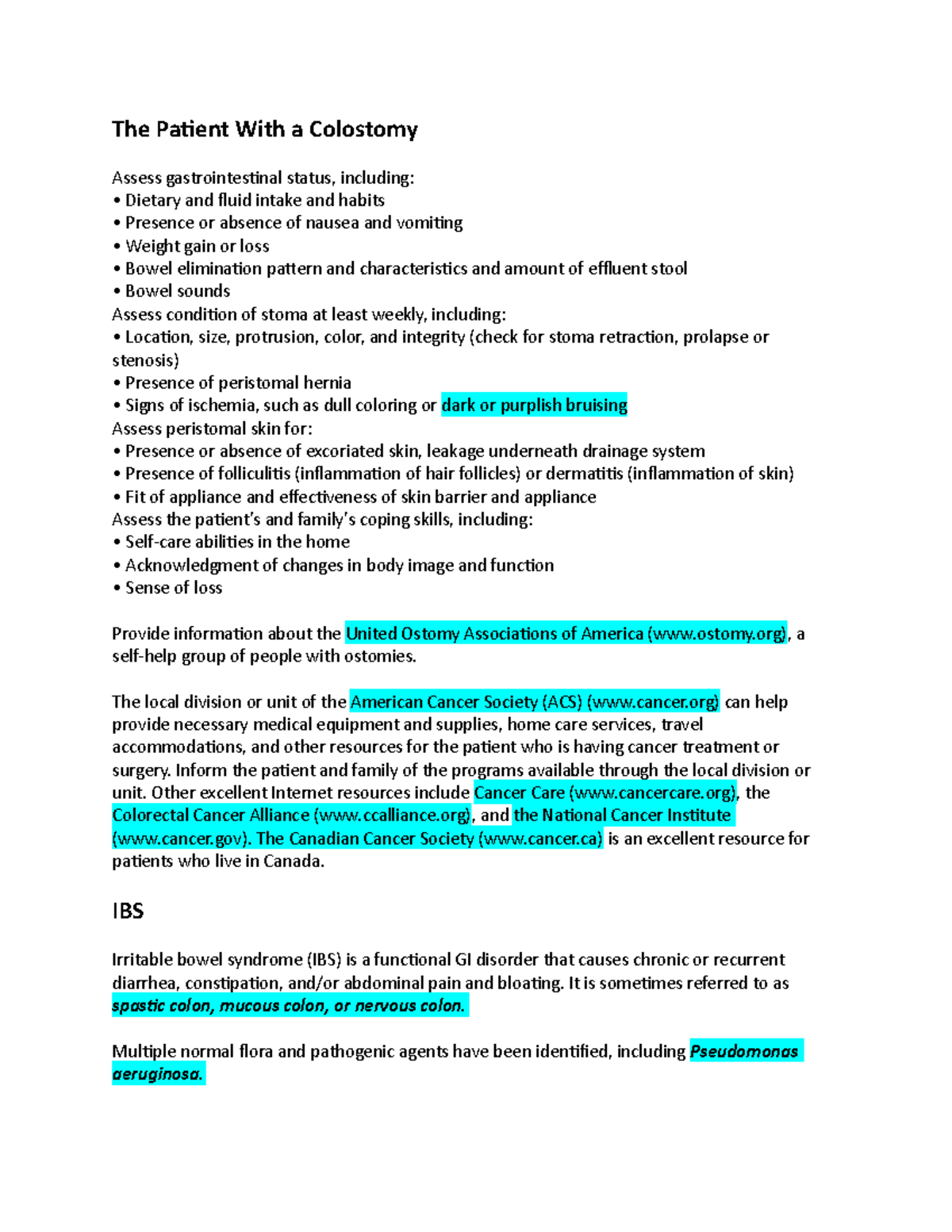 Iggy table book readings need to know - The Patient With a Colostomy ...