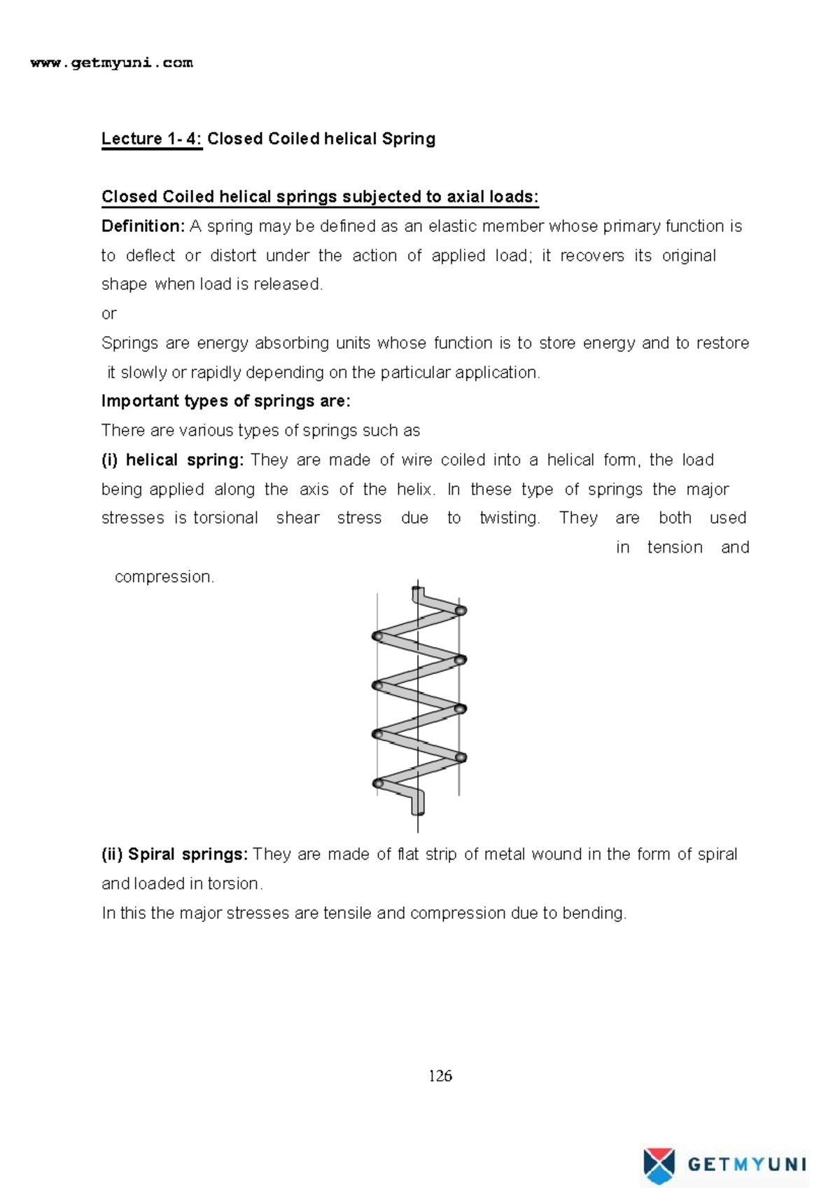 Mechanical engineering mechanics-of-solids closed-coiled-helical-spring ...