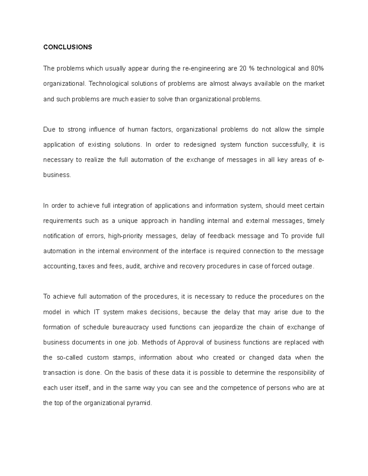 Conclusions FOR CADBURY article case study - CONCLUSIONS The problems ...