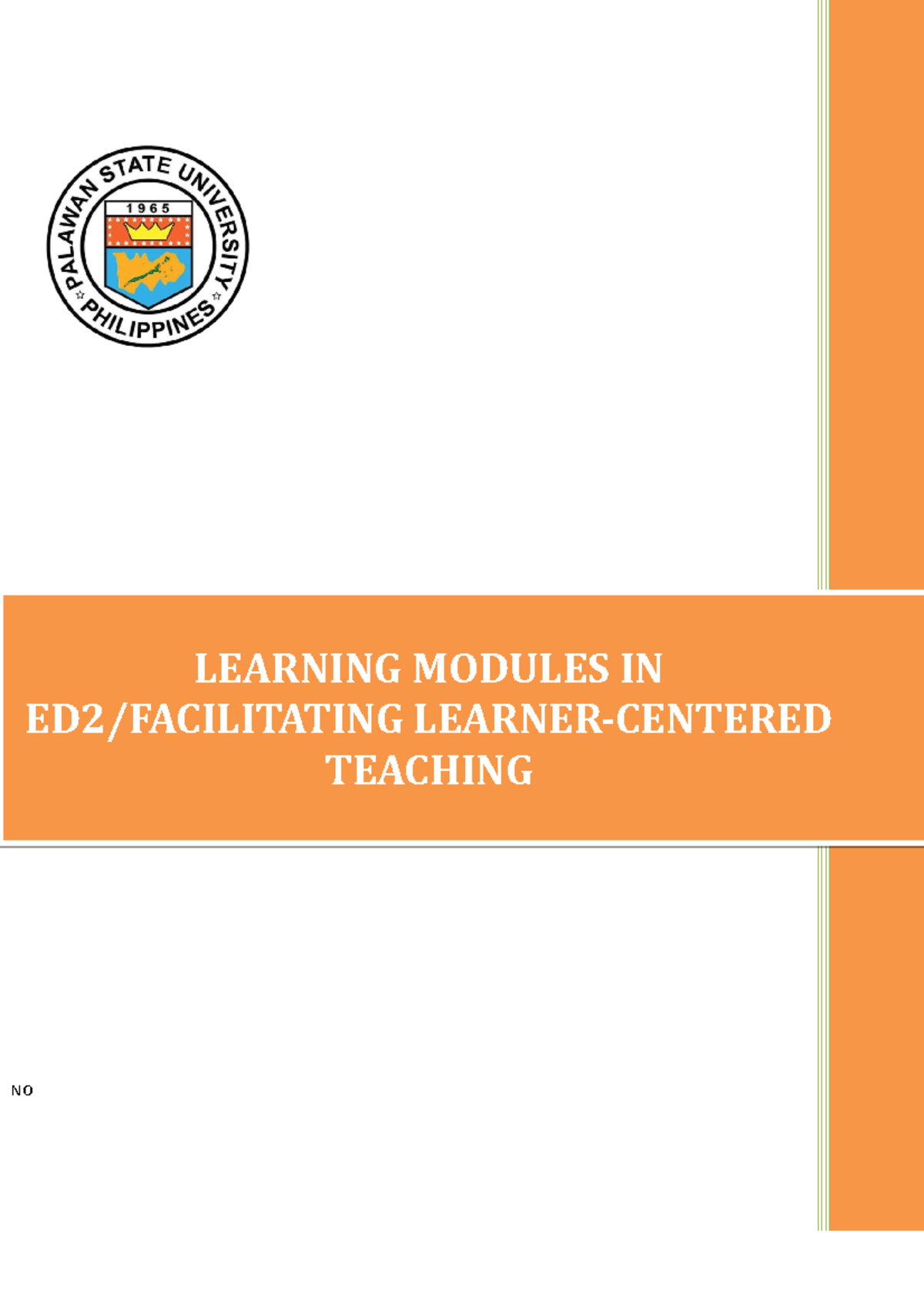 Ed2m1 - this serve as a post test in preboard - NO LEARNING MODULES IN ...