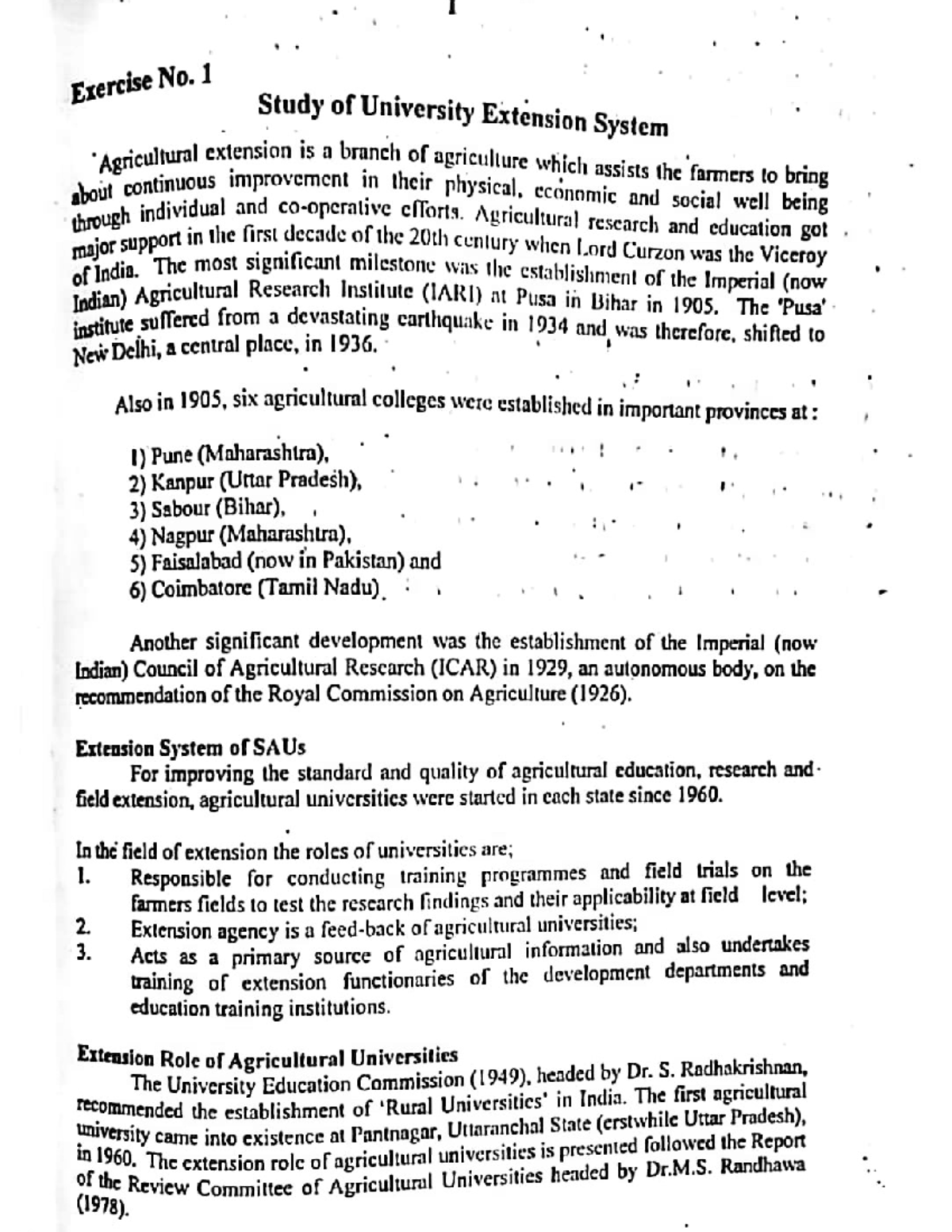 1. University extension system - Advanced Calculus - Studocu