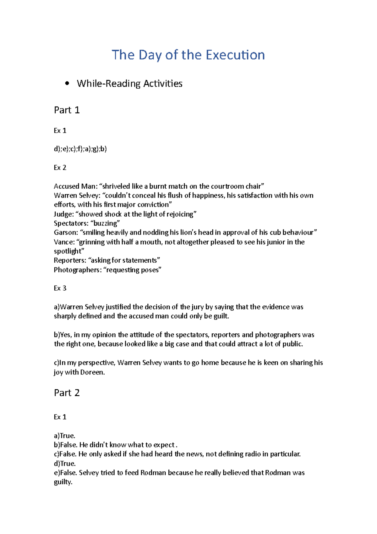 English Work^J Hugo Tavares N°6 11°E - The Day of the Execution While ...