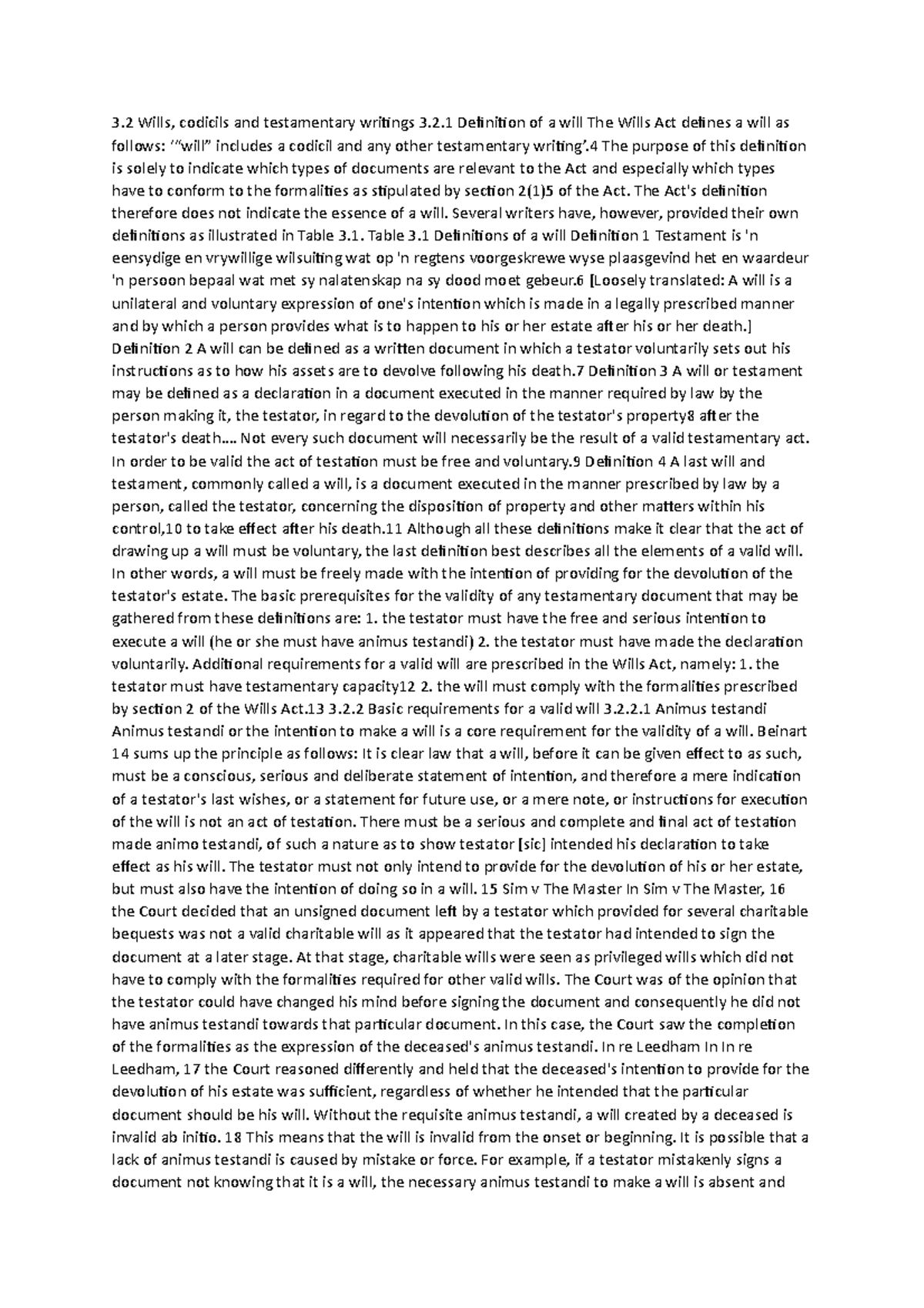 Pvl2602 Will Summary 3 Wills Codicils And Testamentary Writings 3 2