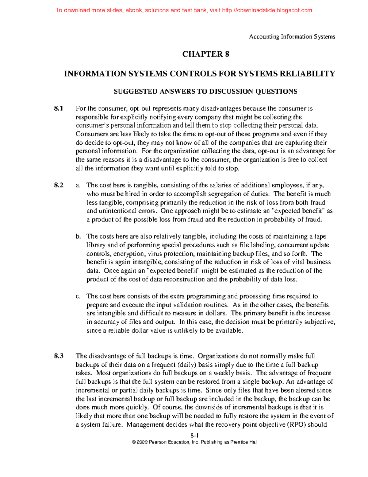 CH08 11E - Accounting information systems - Accounting Information ...