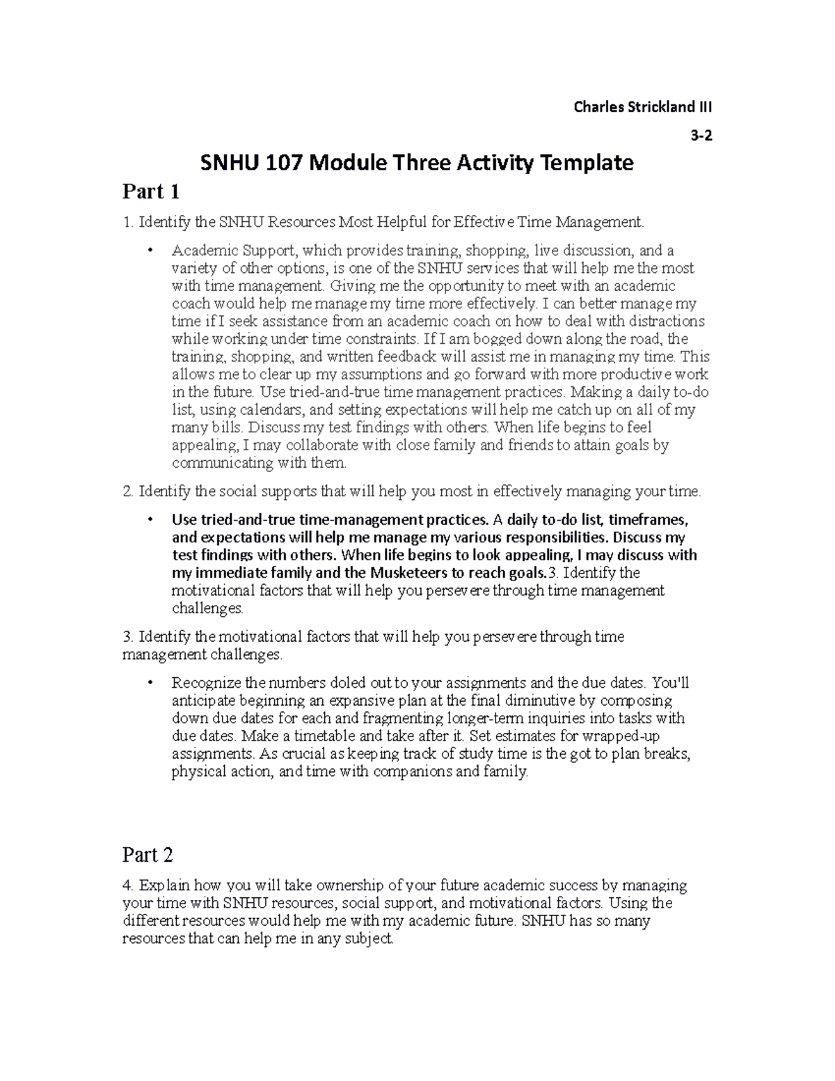 3-2 Activity Time Management What Works for You copy4 - Charles ...