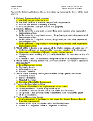 Answer Key Section 1 to 5 Nov2022Batch - SECTION 1 – 100% Q1. Diane ...