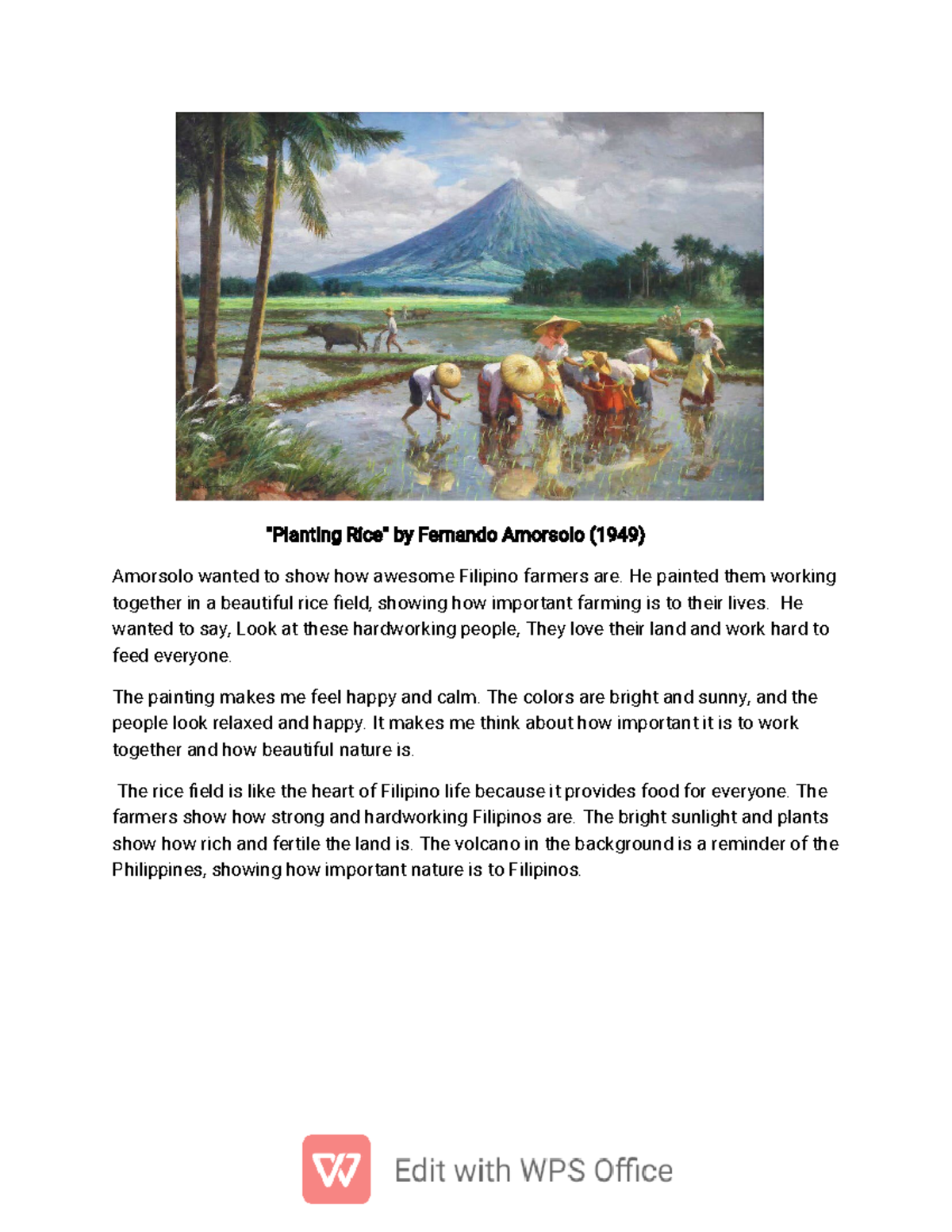 Abububu - My homework about Filipino - "Planting Rice" by Fernando ...