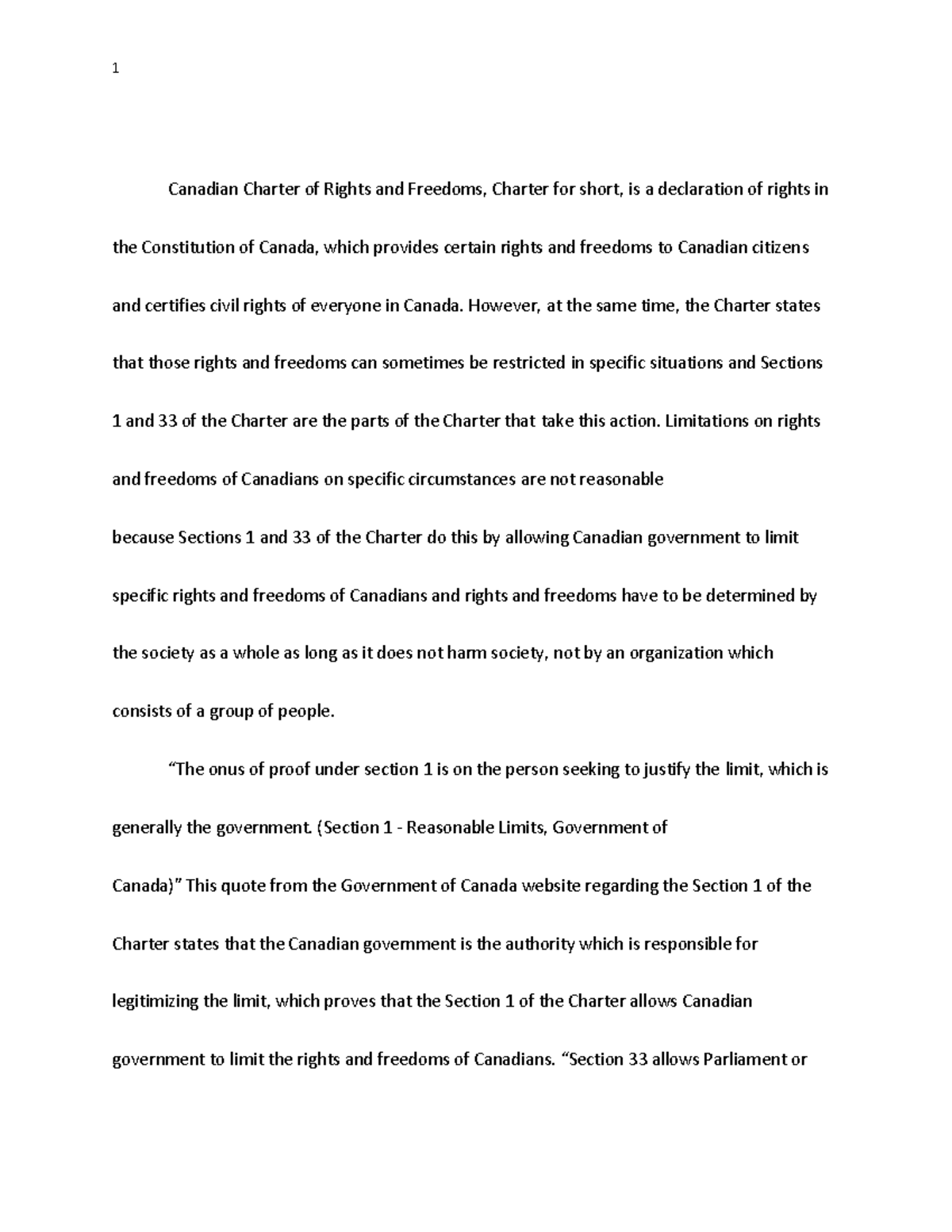 Pol Sci Article - Charter, Political Parties, Inequalities - Canadian ...