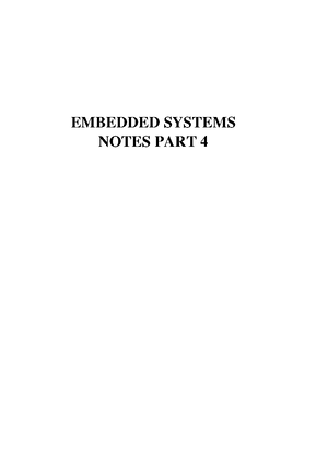 Embedded Systems Notes PART 3 - EMBEDDED SYSTEMS NOTES PART 3 MODULE ...