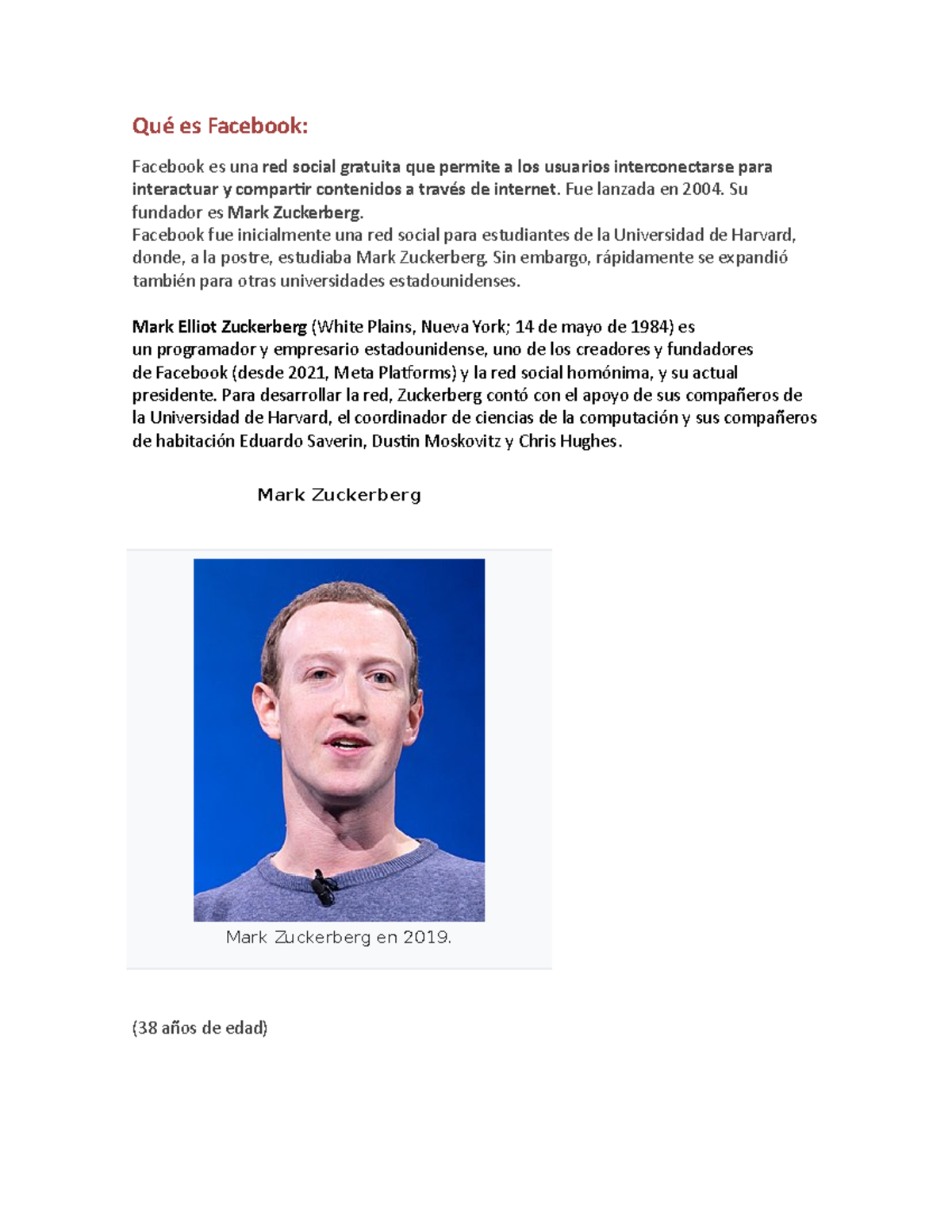 Facebook - Qué es Facebook: Facebook es una red social gratuita que ...