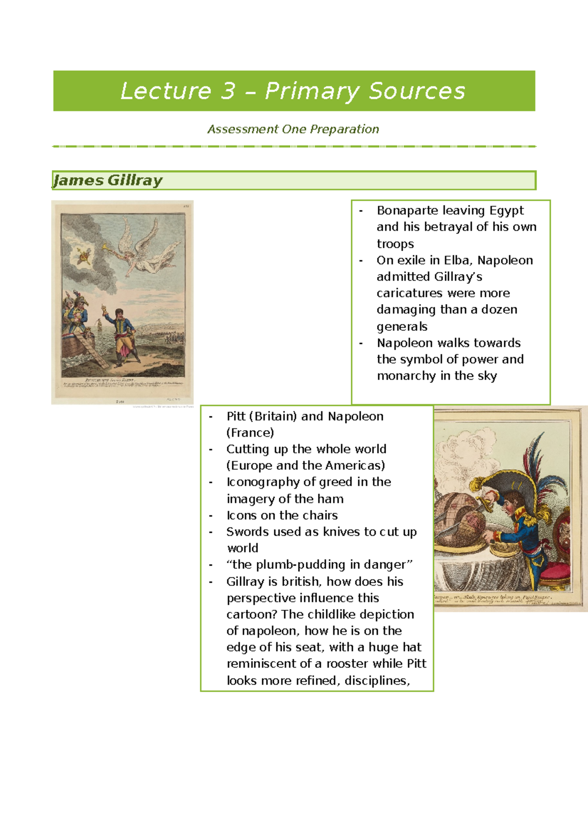 Lecture 3 Primary Sources - Lecture 3 – Primary Sources Assessment One ...