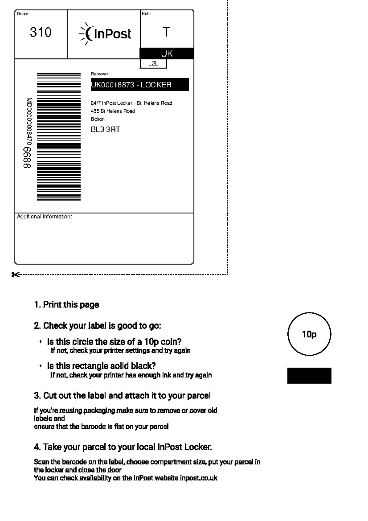 Vinted-S886112269 - jdjsksbkskkdisdp - Scan the barcode on the label ...