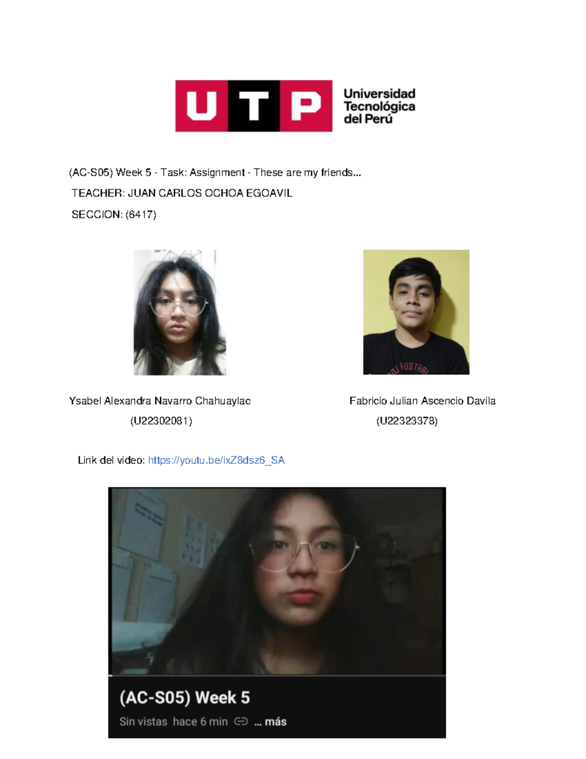 Ac S05 Week 5 Semana 5 Ingles 2 Ac S05 Week 5 Task