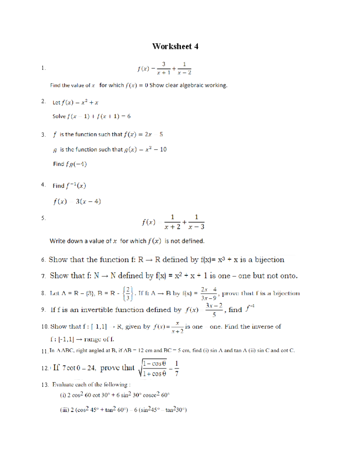 Worksheet 4 - Mathematical Modelling - Worksheet 4 1. 2. 3. 4. 5. 6. 7 ...
