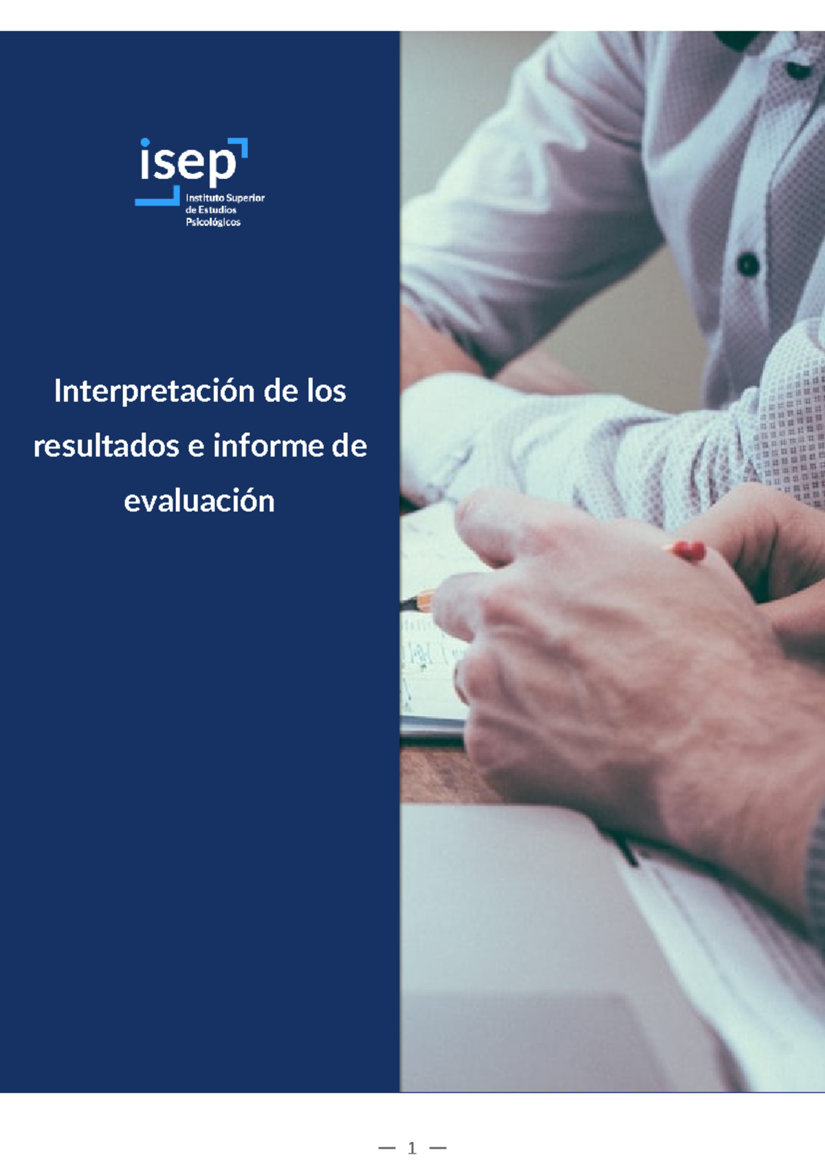 M1e - intervencion cognitiva - Interpretación de los resultados e ...