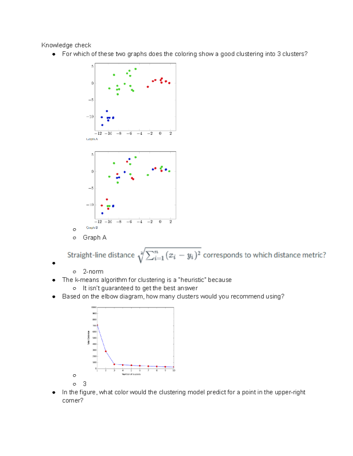 Things to move to Onenote - Knowledge check For which of these two ...