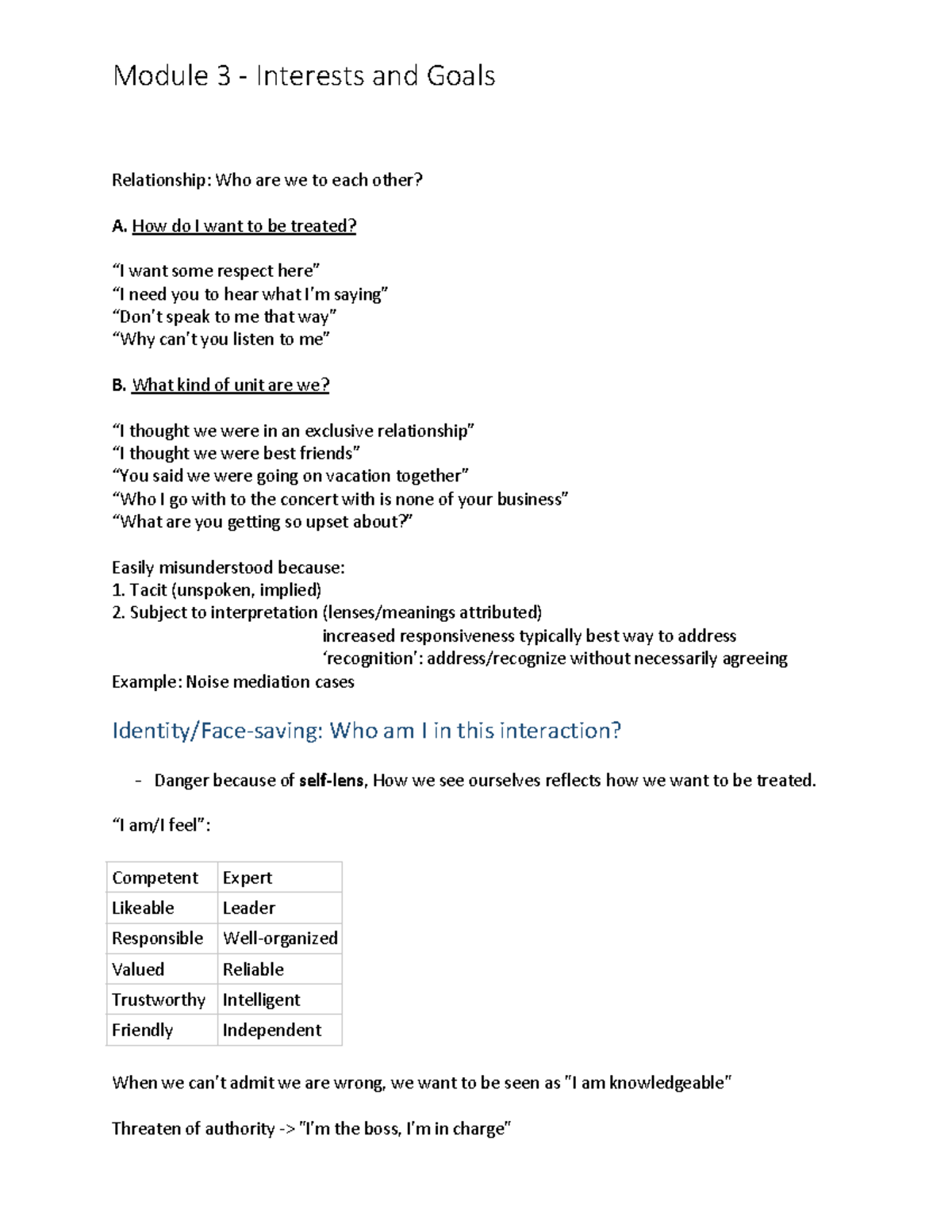 Module 3 - Interests and Goals - ZĞůĂƚŝŽŶƐŚŝƉ͗ tŚŽ ĂƌĞ ǁĞ ƚŽ ĞĂĐŚ ...