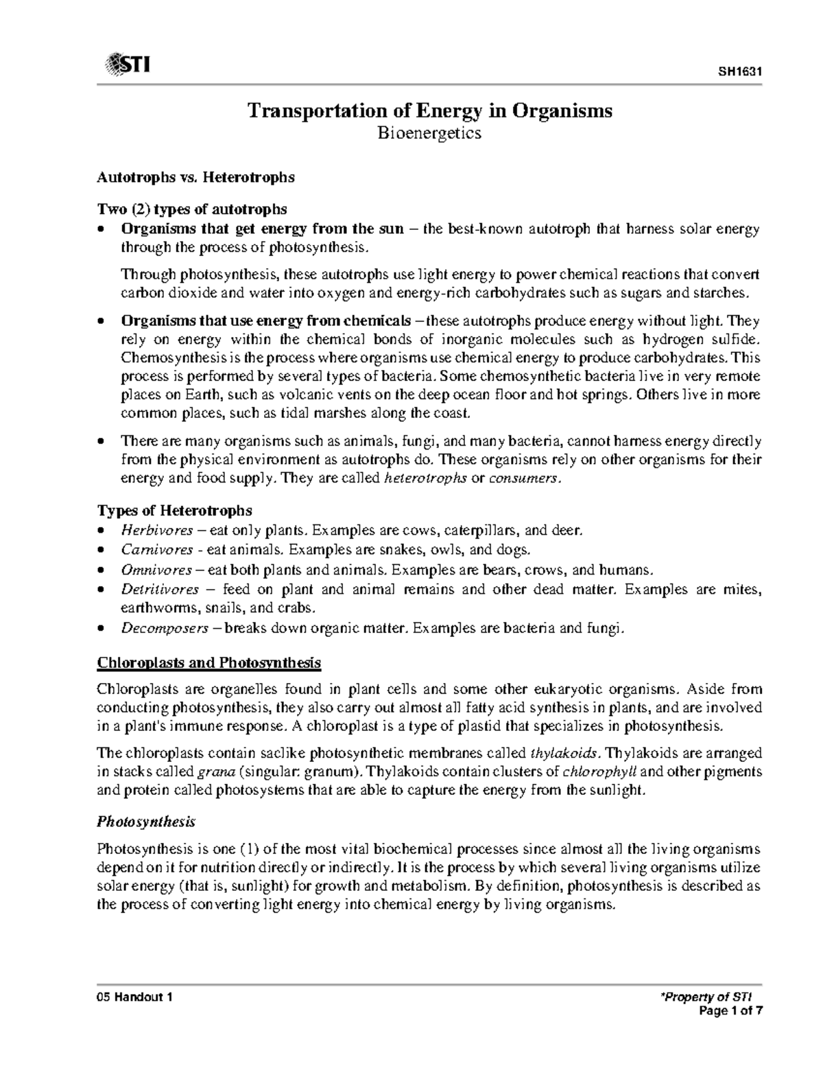 G11- 05 Handout 1 - Notes - 05 Handout 1 *Property of STI ...