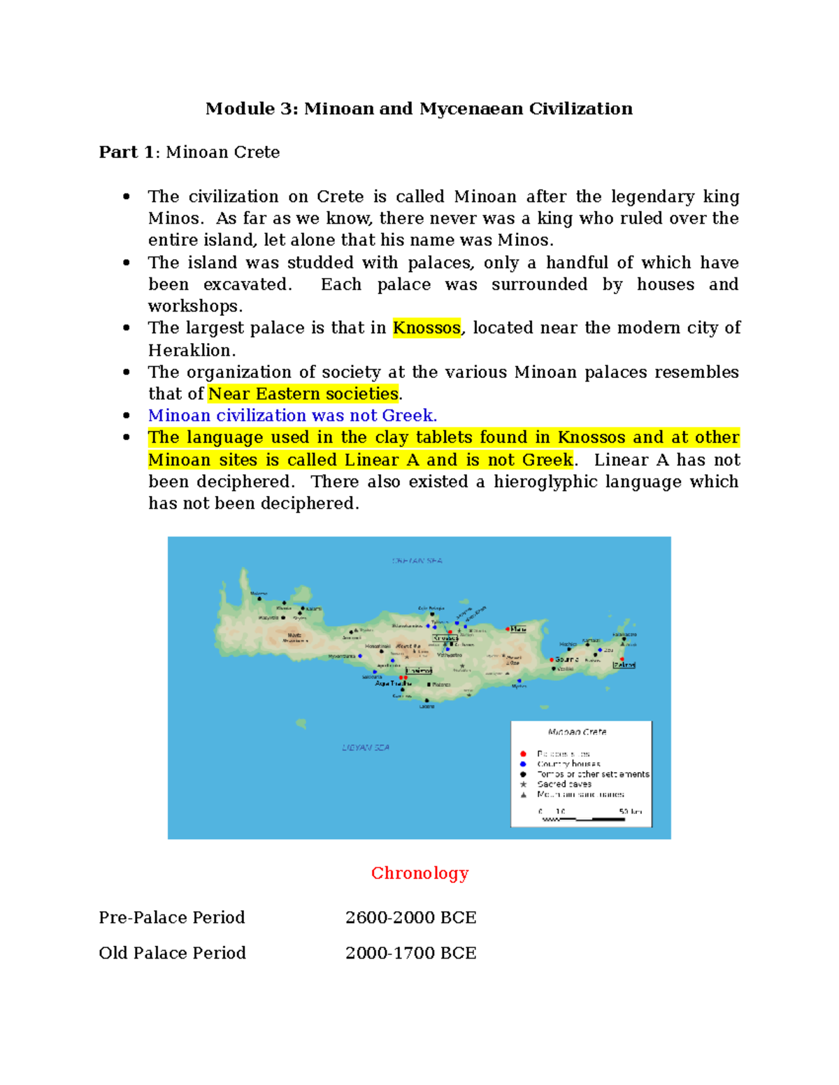 Module 3Minoan Mycenaean Civilization - Module 3: Minoan and Mycenaean ...