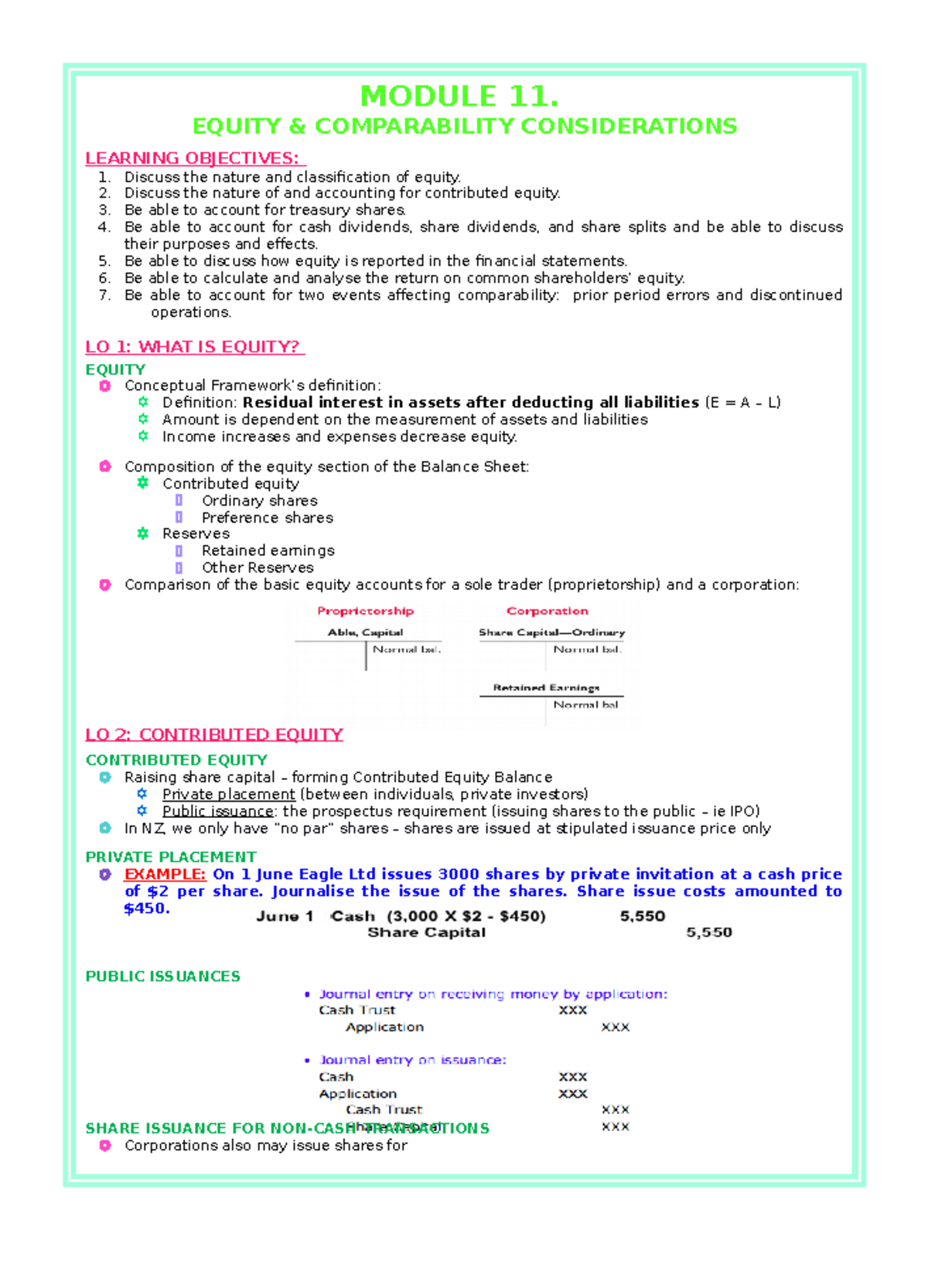 11. Equity & Comparability Considerations - MODULE 11. EQUITY &amp ...