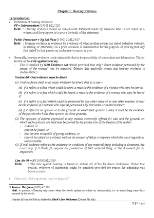 Evidence Tutorial - Section 145 - Intro: Impeachment of witness refers ...