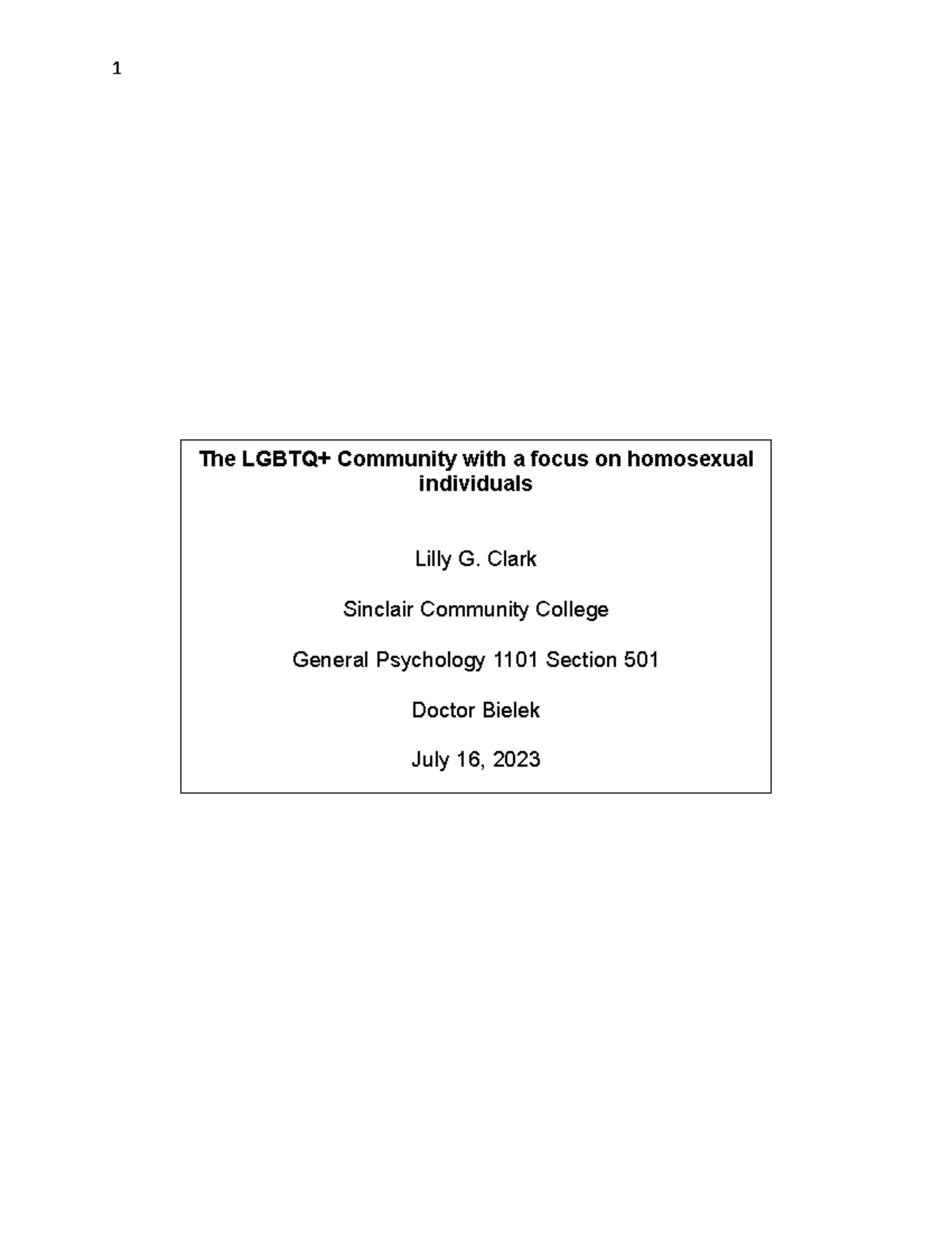 The Lgbtq+ Community with a focus on homosexual individuals - The ...