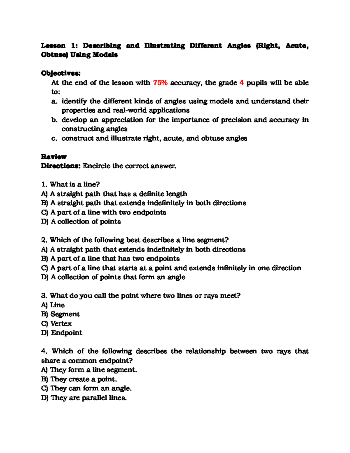 Abella- Module - Take a look at it - Lesson 1: Describing and ...