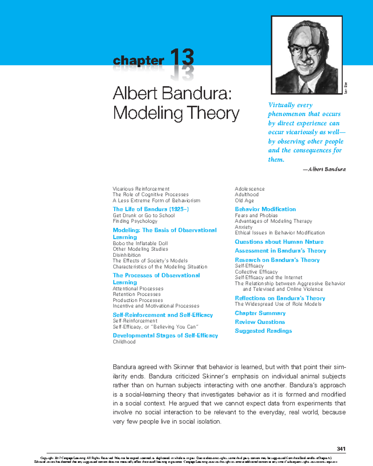 Schultz & Schultz Bandura pdf document - chapter 13 Albert Bandura: Modeling Theory Virtually ...