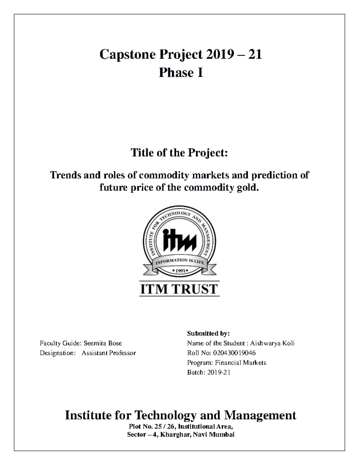 Capstone Project Phase 1 2019 - 21 batch - Capstone Project 2019 – 21 ...