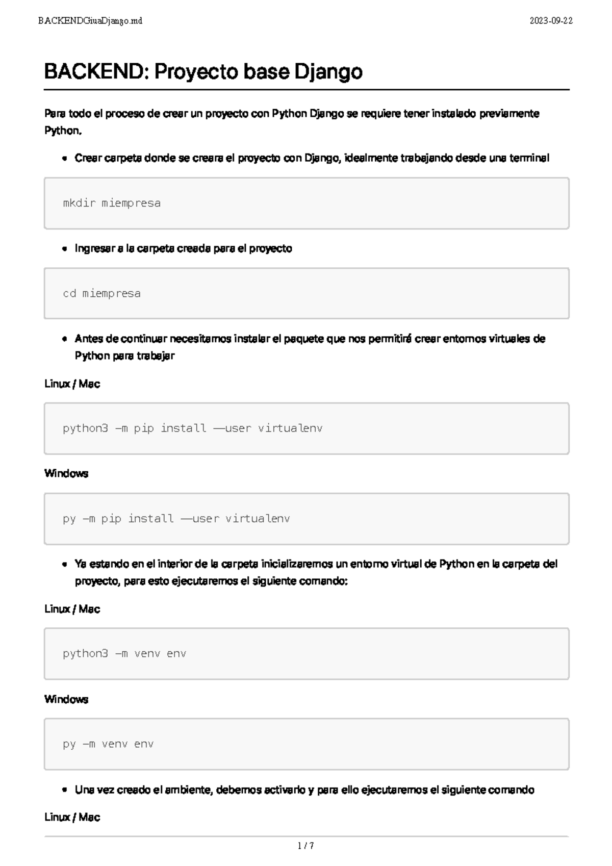 Backendgiua Django - ejerccio de desarrollo - BACKEND: Proyecto base ...