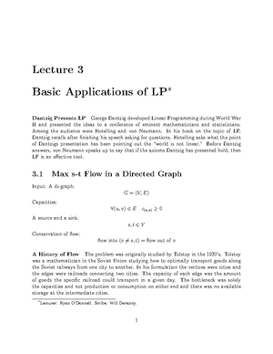 Lecture 15 - Linear and Semidefinite Programming by Anupam Gupta and Ryan O'Donnell. - Lecture ...