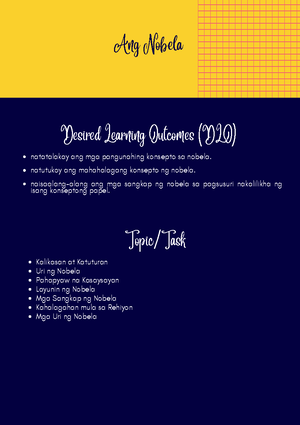 LIT 105 (Module 3 Activities) - Paglikha ng Banghay Pagsusuri sa ...