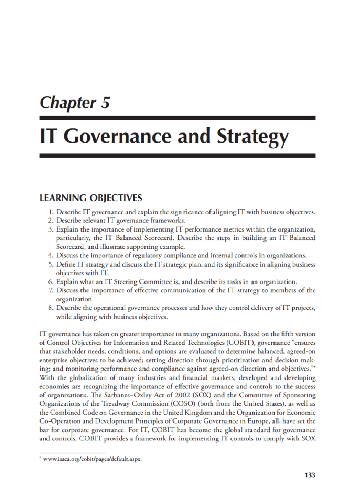 Chapter-5 -IT-Governance-Strategy - BS Accountancy - Studocu