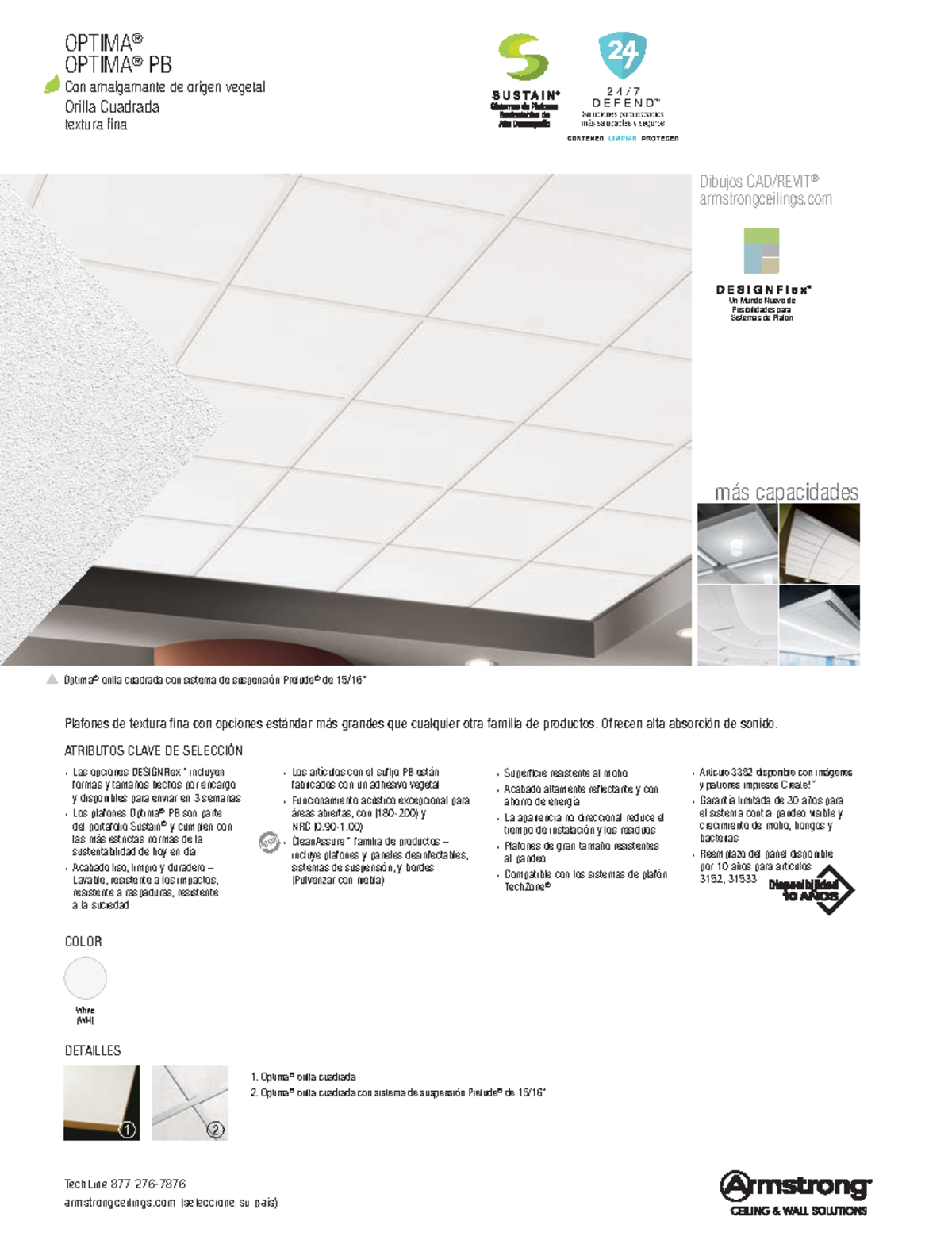 2. Optima Borde Recto - Armstrong - TechLine 877 276- armstrongceilings ...