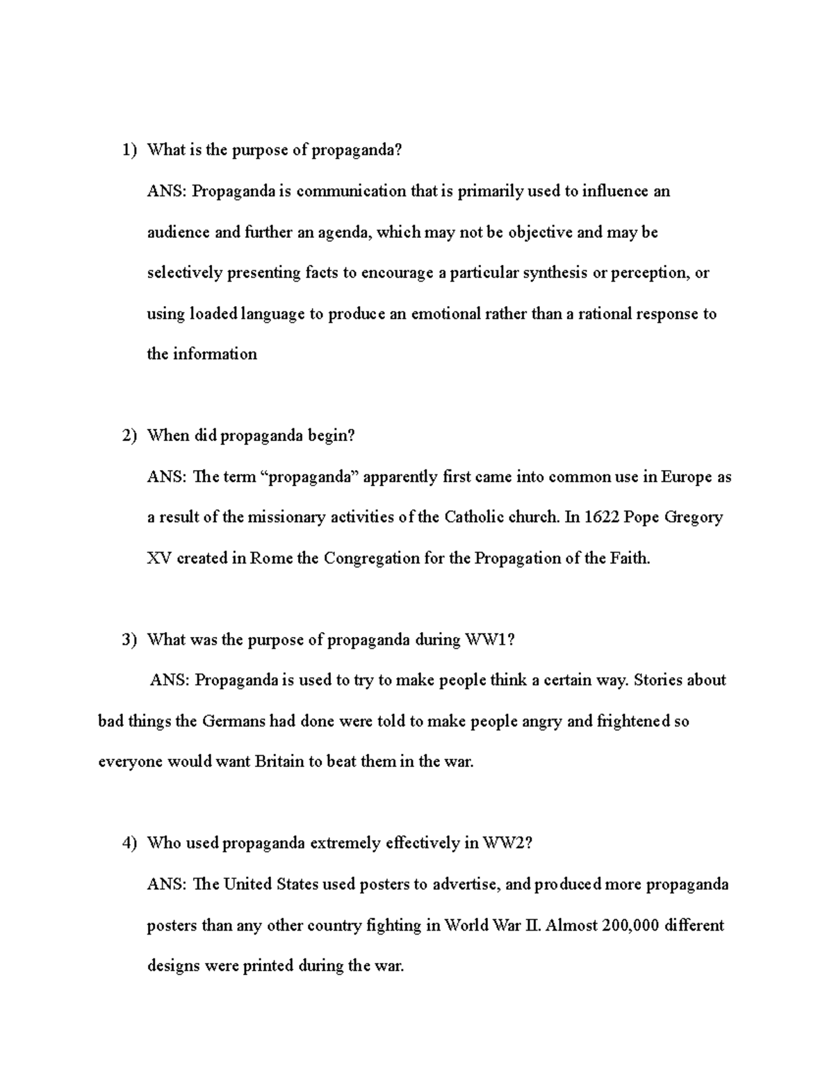 - What Is Propaganda - What is the purpose of propaganda? ANS ...