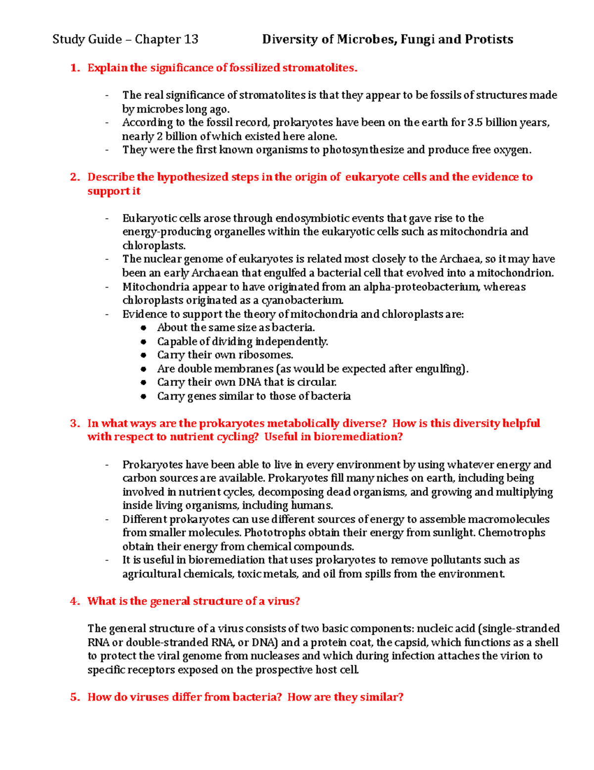 Chapter 13 Study Guide - Professor: Jean Replicon Course: Intro to ...