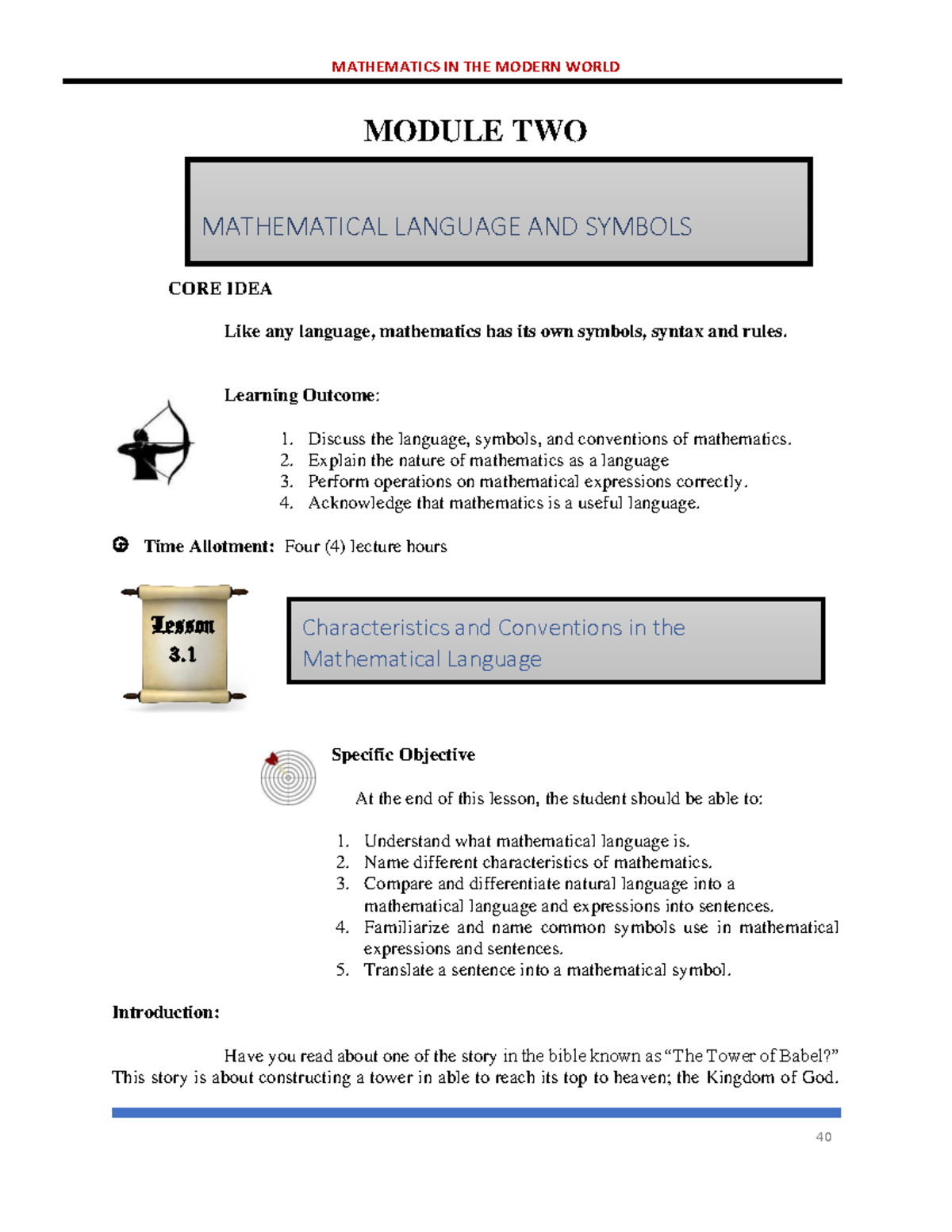 Modules for Criminology Students First - MODULE TWO CORE IDEA Like any ...