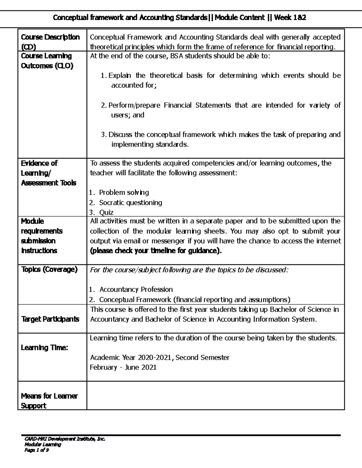 Conceptual-Framework Answer ...