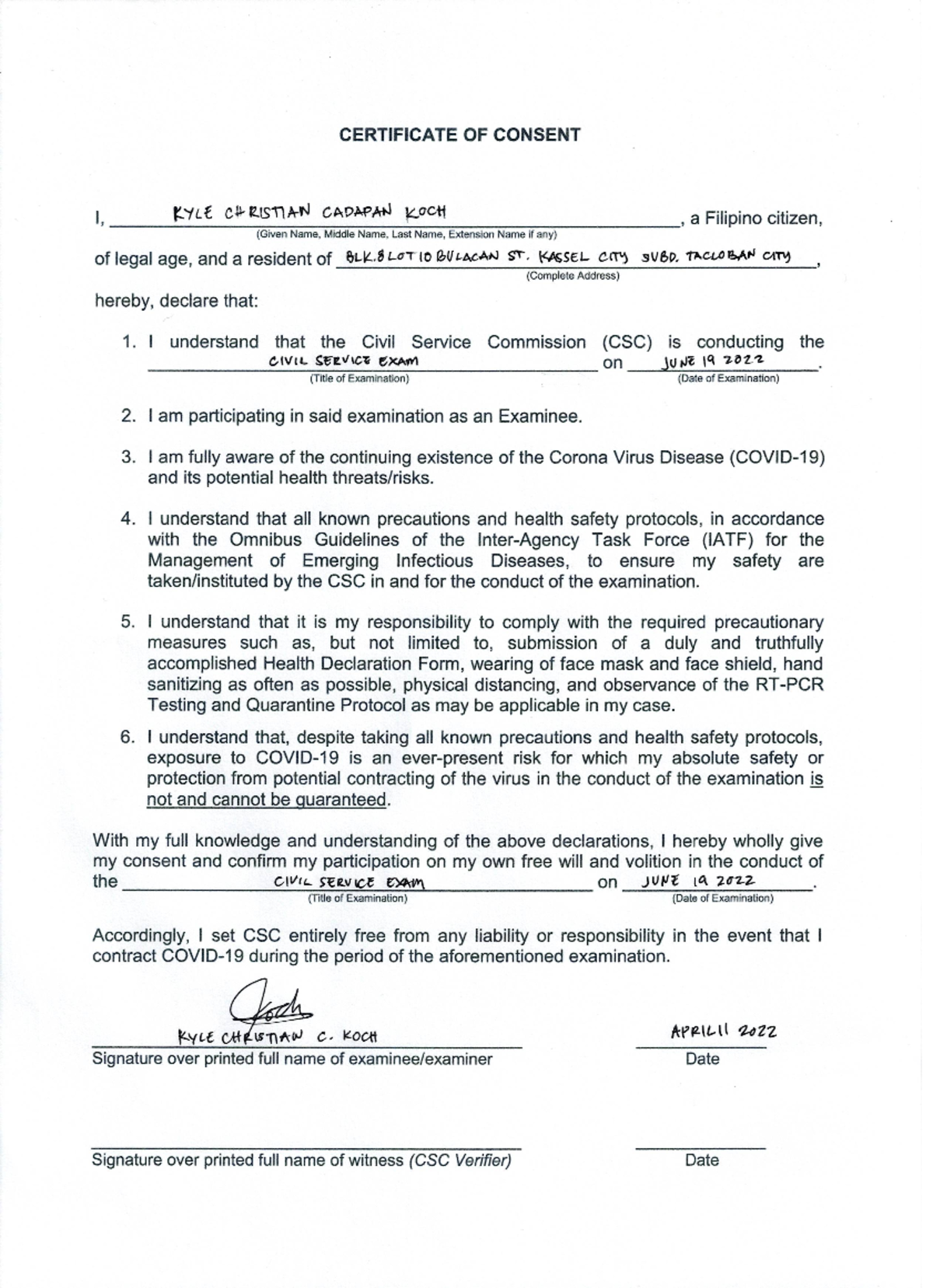 Certificate of Consent - Electrical System Design - Studocu