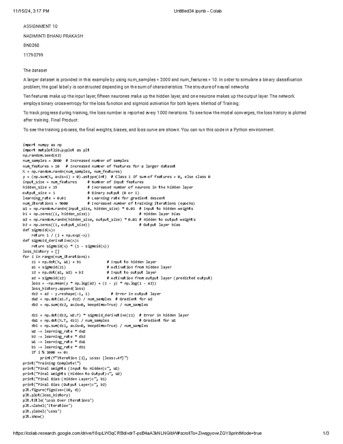 Asignment 10 - it is class activity - ASSIGNMENT 10 NADIMINTI BHANU ...