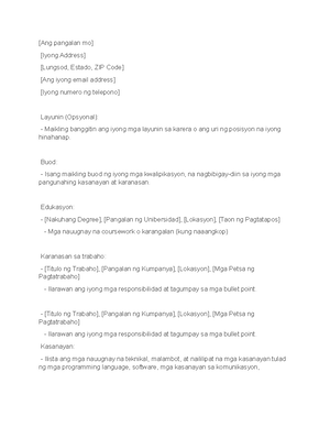 Filipino - Lecture notes - 1. TEKSTONG DESKRIPTIBO 2. TEKSTONG NARATIBO ...
